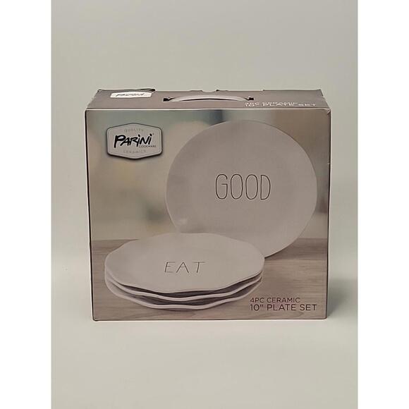 Dining | Parini 4 Pc Ceramic 1 Plate Set Dinner Dining Lunch New Open ...